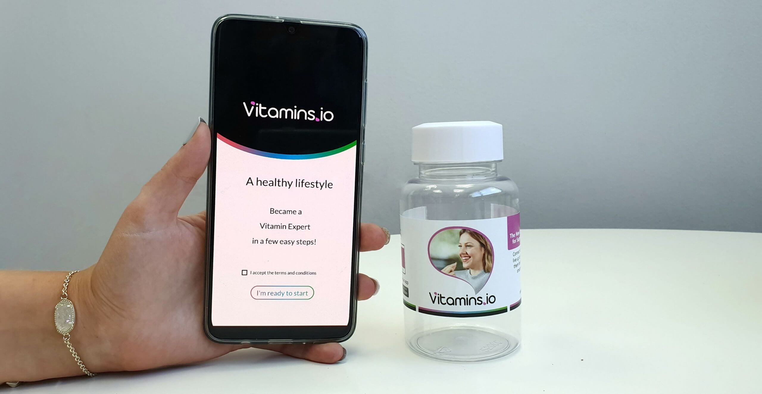 Get a Vitamins.io sample | Smart Packaging for Supplements - impacX